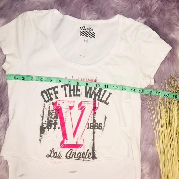 Vans | Tops | Vans Restyled Distressed Tshirt | Poshmark
